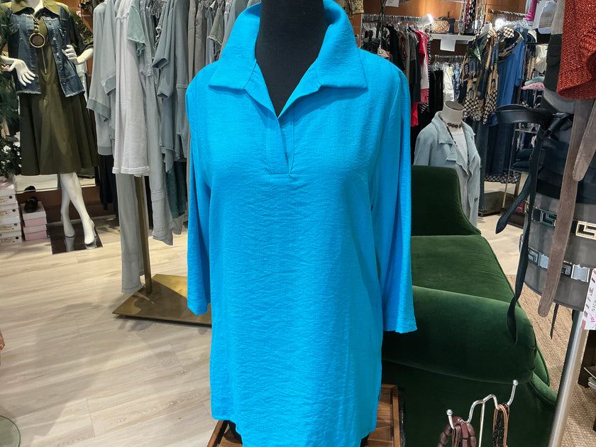 Christopher Calvin Top Turquoise – Well Read Department Store
