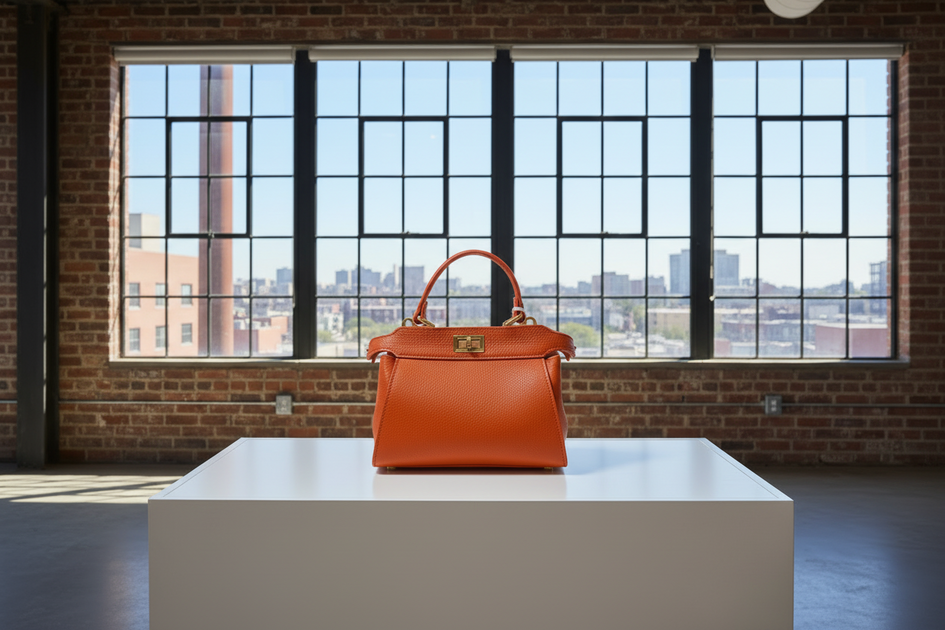 GERMAN FUENTES ORANGE LEATHER SATCHEL HANDBAG – Well Read Department Store